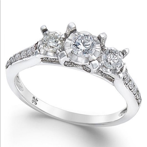 Macy's | Jewelry | Diamond Engagement Ring | Poshmark